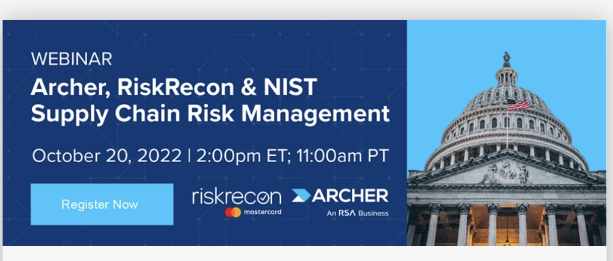 Archer, RiskRecon & NIST Supply Chain Risk Management